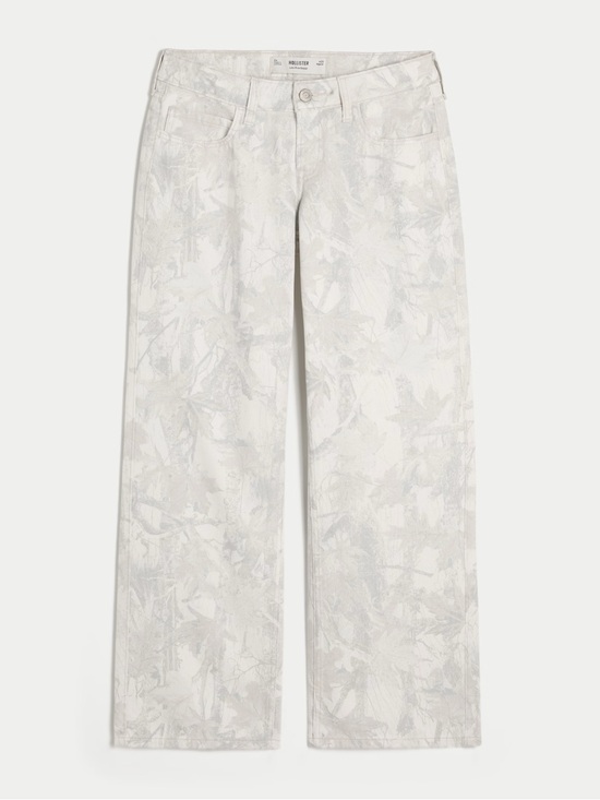 Hollister | Jeans | Hollister Low Rise Baggy Pale Gray Wide Leg Jeans ...